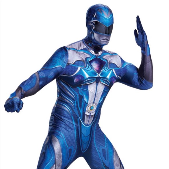 Disguise | Other | Blue Power Ranger Morphsuit Men Costume Xxl 552 ...